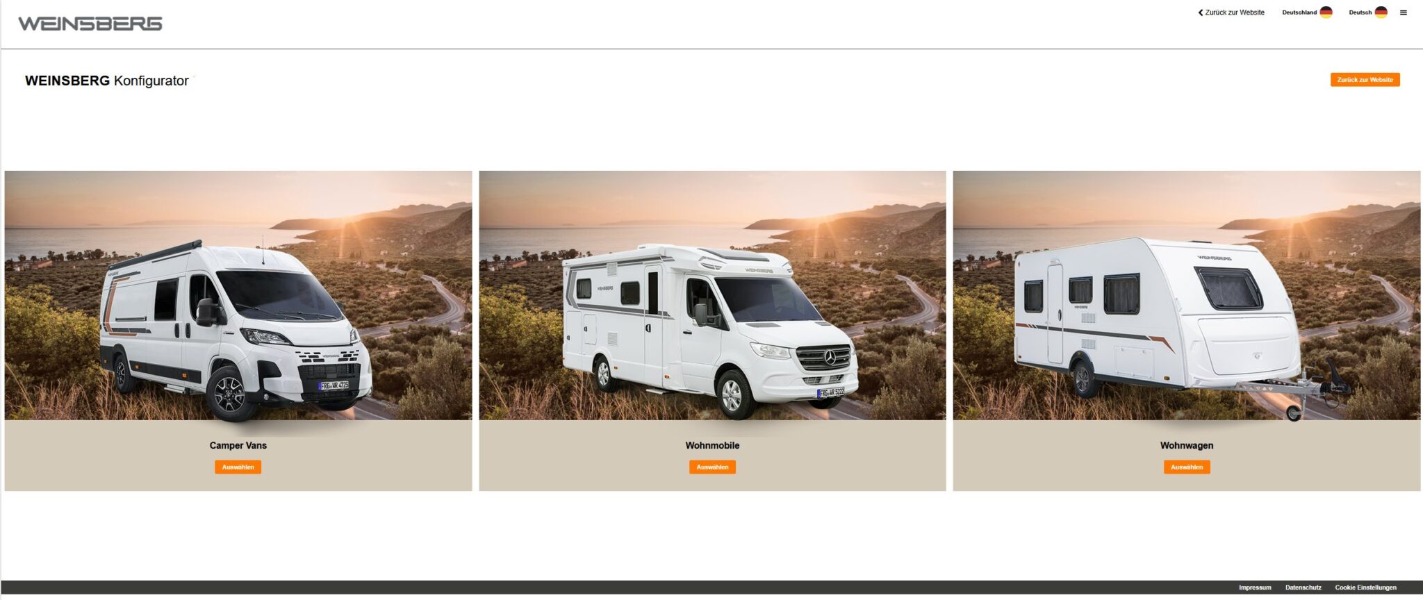 Camper Van Konfigurator
